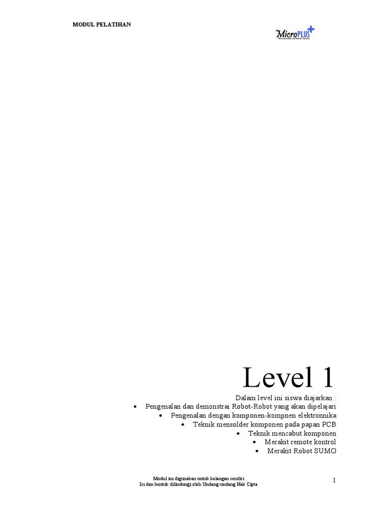 Modul Level 1 SD | PDF