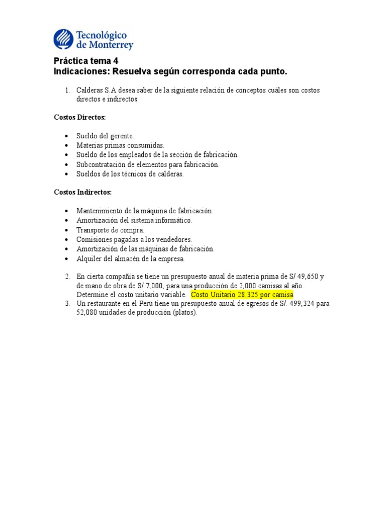 Práctica Tema 4 - A01351015 | PDF