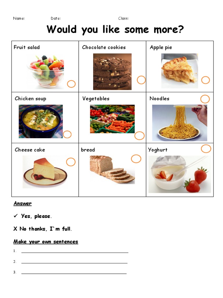 Do You Want Some? Worksheet | PDF