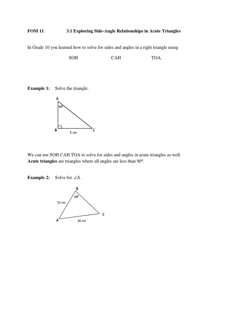 Chapter 3 Lesson | PDF | Triangle | Euclidean Plane Geometry
