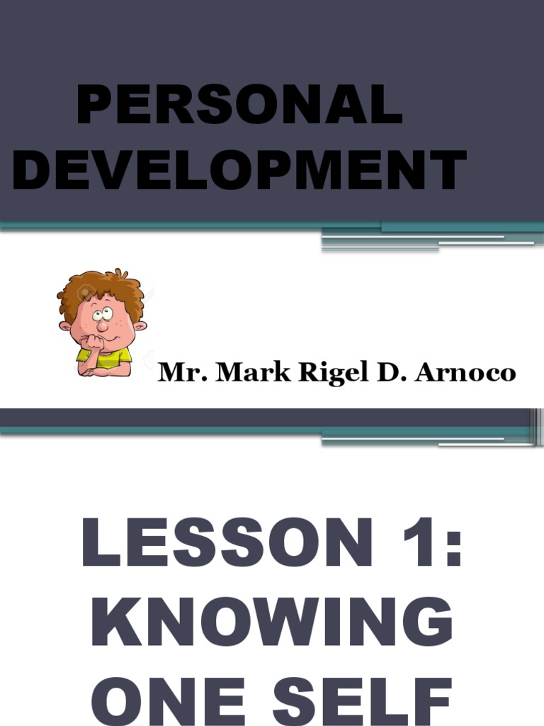 Personal Development - Week 1 | PDF | Adolescence | Self Awareness Personal Development - Week 1 | PDF | Adolescence | Self Awareness
