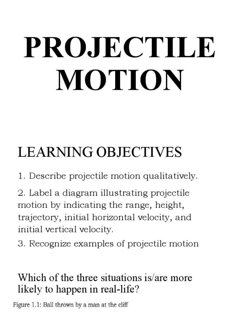 Projectile Motion | PDF | Force | Projectiles