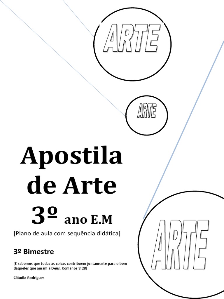 Apostila de arte 3 ano EM com planos de aulas | PDF