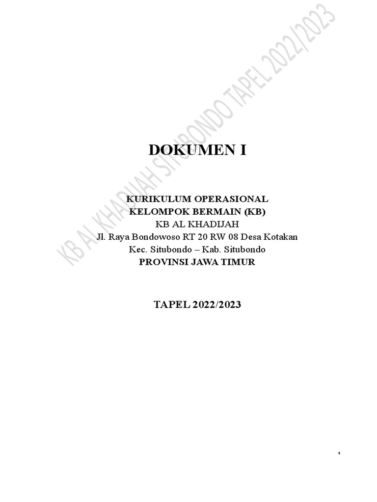 Isi Kurikulum KBAK 2223 | PDF