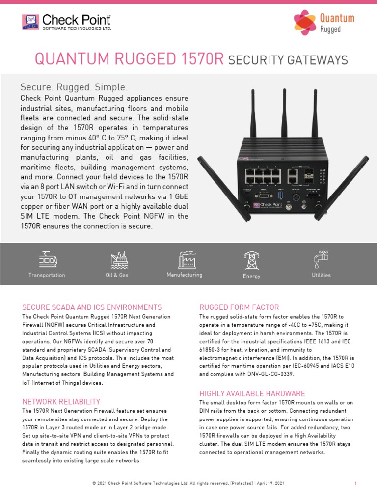 1570r-Rugged-Security-Gateway-Datasheet Saeguridad | PDF | Internet Of ...