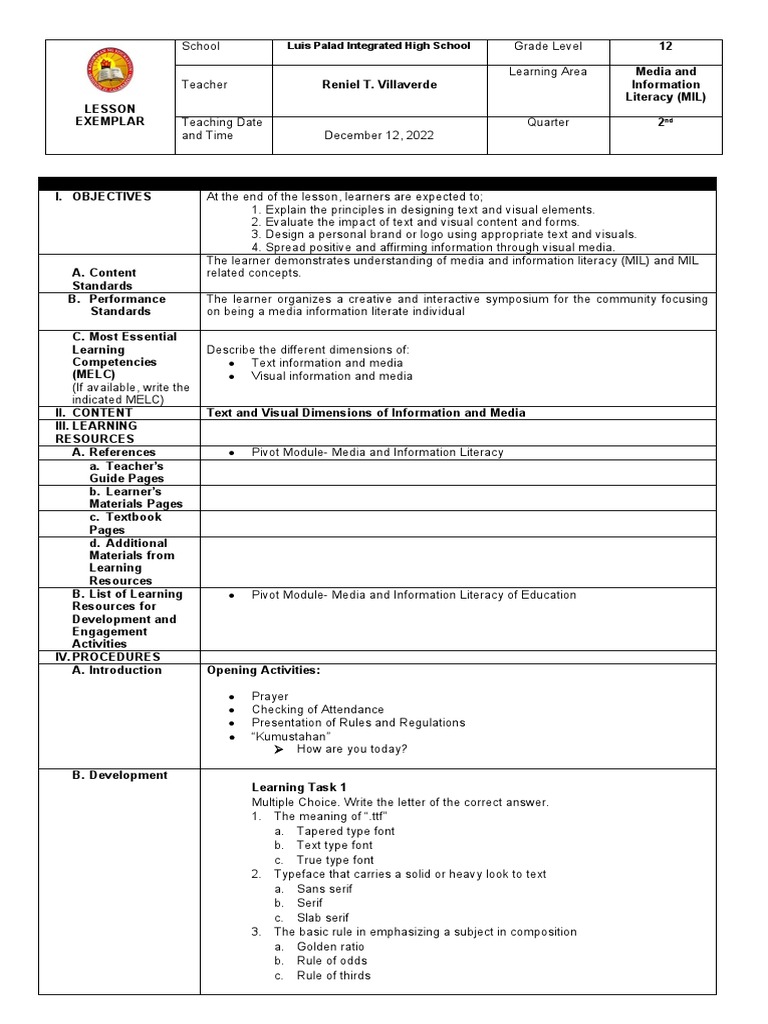 Q2 DLP Week 4 MIL | PDF