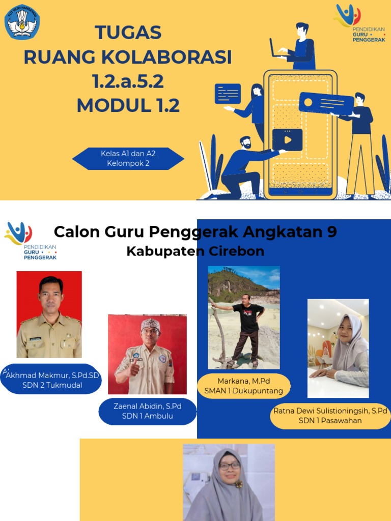 Tugas Ruang Kolaborasi Modul 1.2 Kelompok 2 Kelas A1 Dan A2 CGP9 | PDF