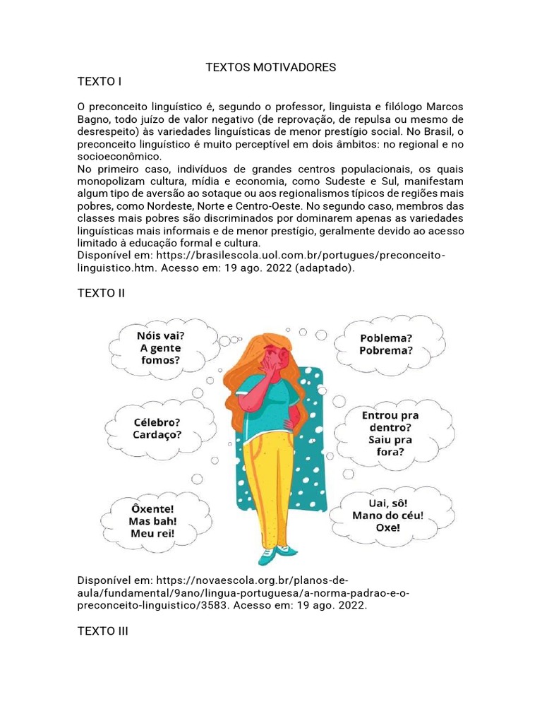 O desafio de combater o preconceito linguístico no Brasil | PDF