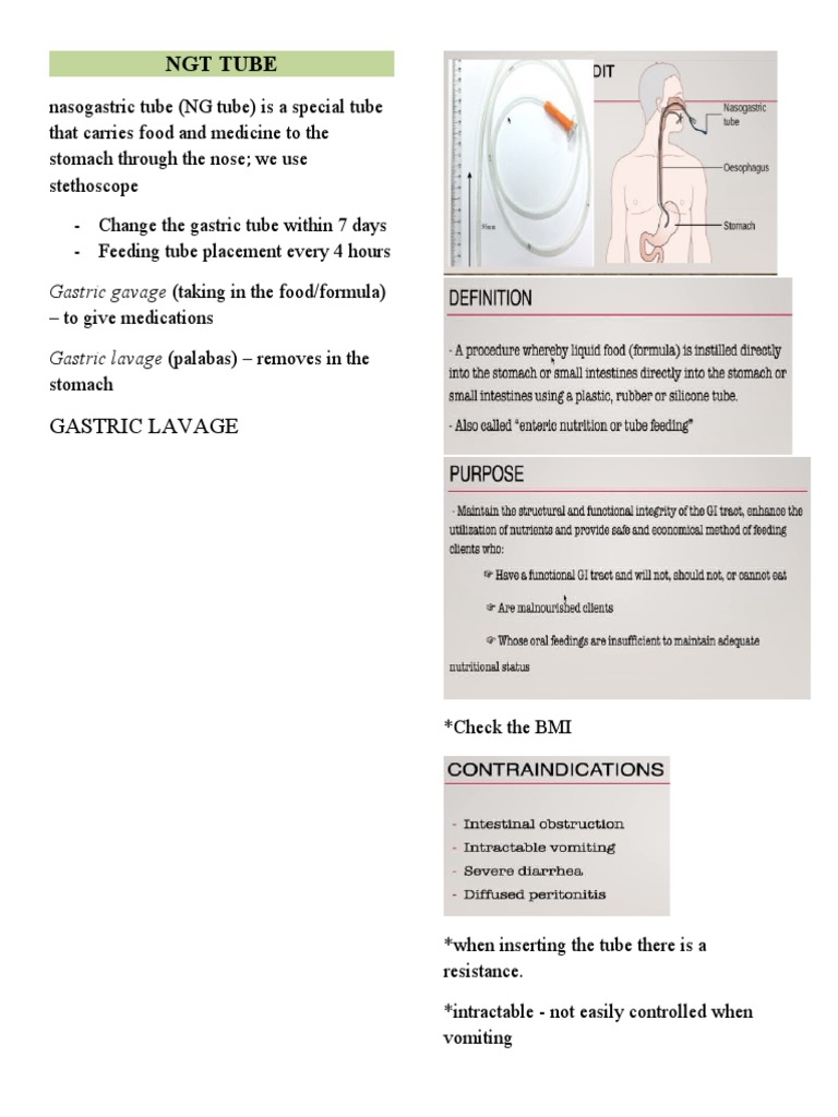 NGT Tube | PDF