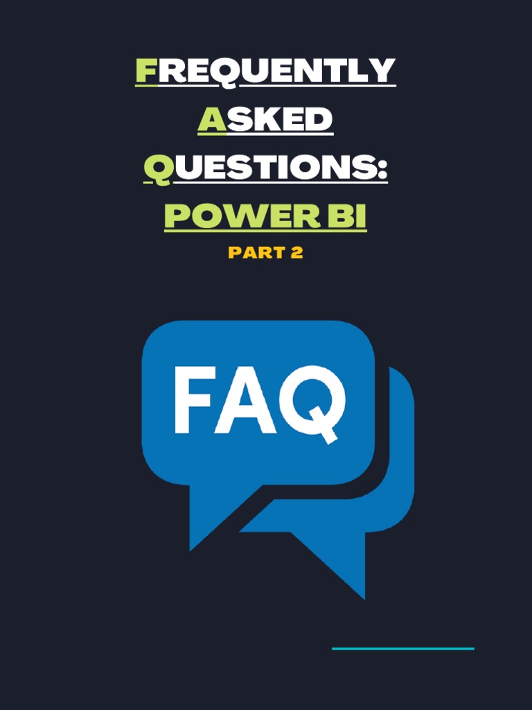 POWER BI FAQ Part 2 | PDF | Mobile App | Business Intelligence