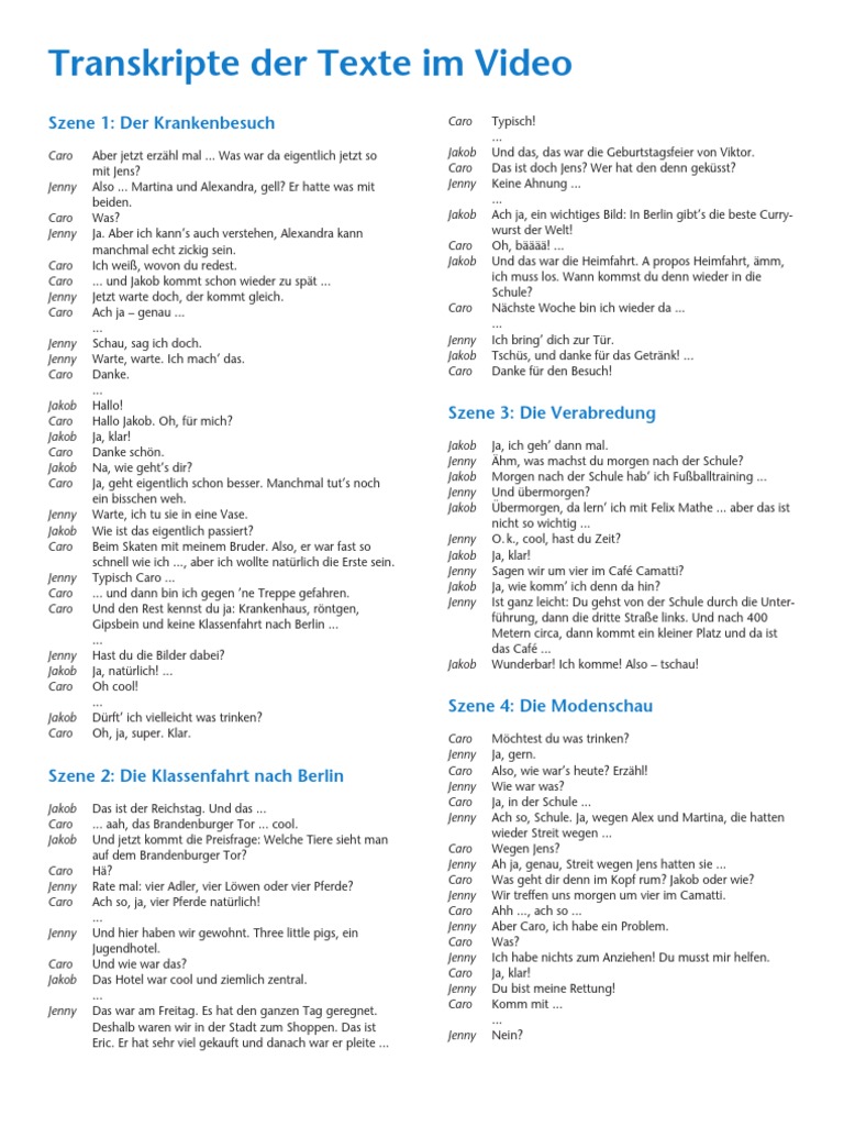 Transkript Zu Video | PDF