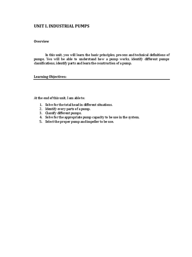 Pump Basics and Calculations Guide | PDF | Pump | Hydraulics