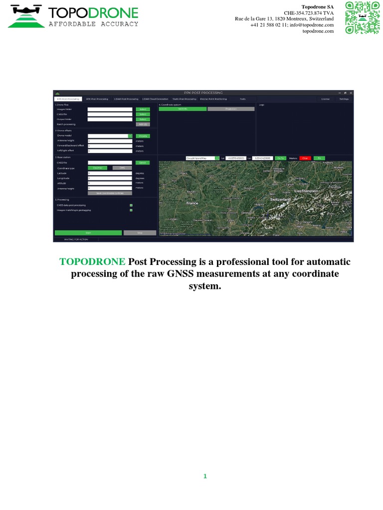TOPODRONE Post Processing Manual 1.0 | PDF | Computing | Metrology