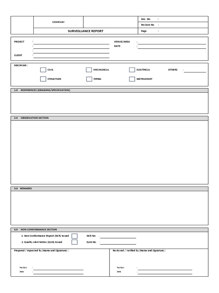 Surveillance Report | PDF
