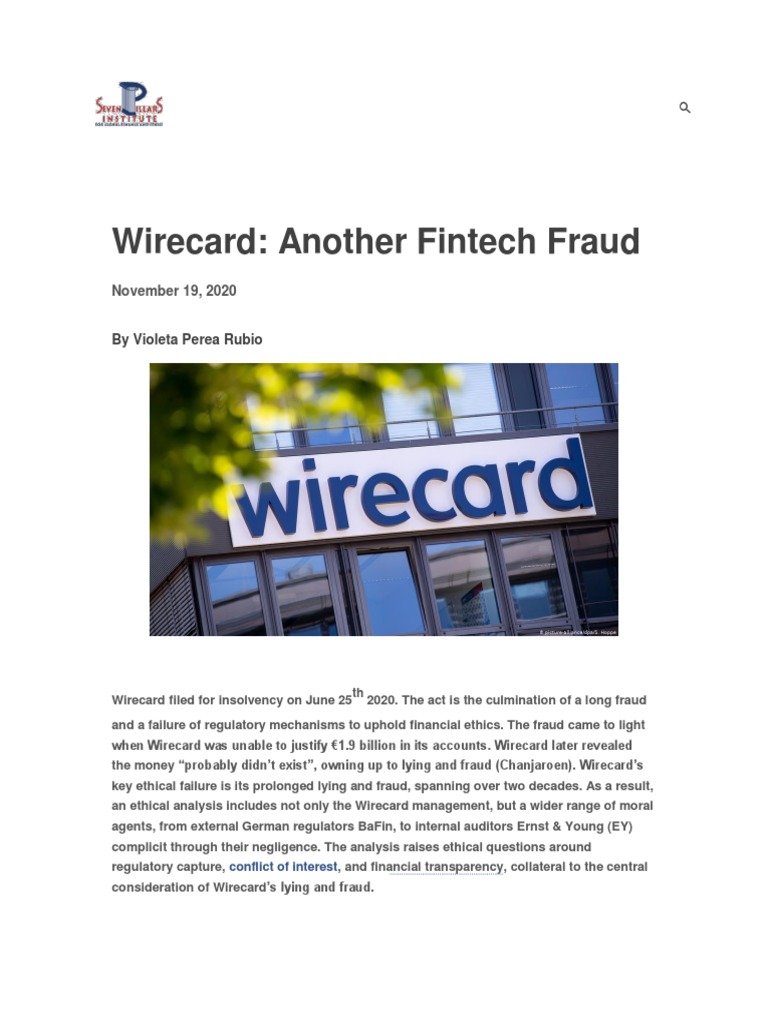 Wirecard Case Study | PDF | Short (Finance) | Conflict Of Interest