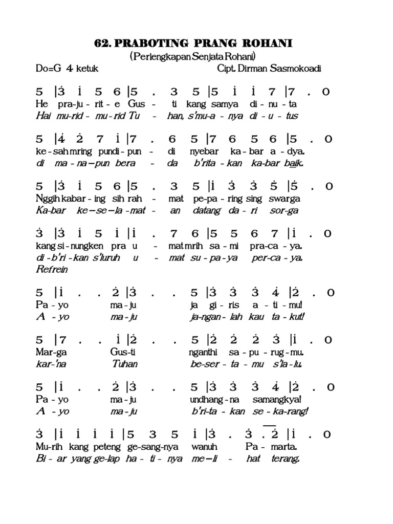 Praboting Prang Rohani (Perlengkapan Senjata Rohani) | PDF