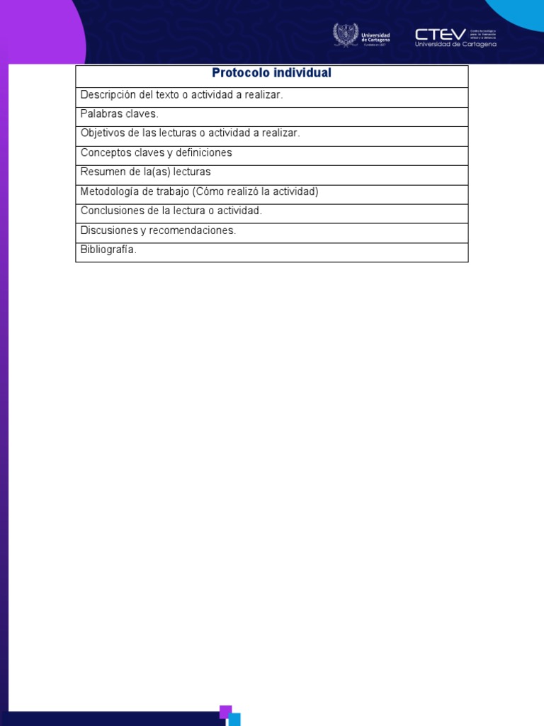 Plantilla Protocolo | PDF