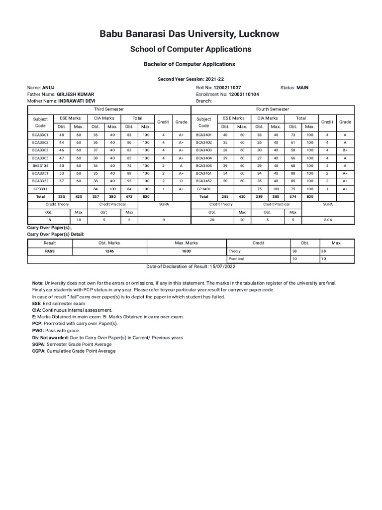 Bca 2nd Year Market | PDF | Student Assessment And Evaluation | Educational Assessment And ...