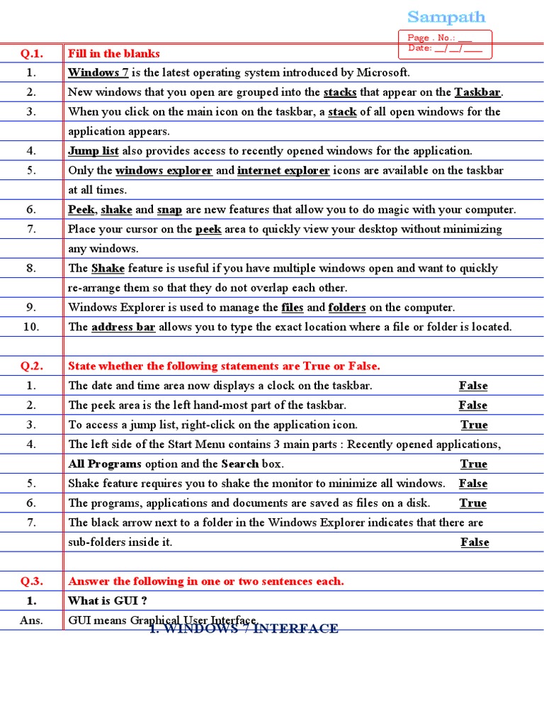 6 Class Notes | PDF | Spreadsheet | World Wide Web