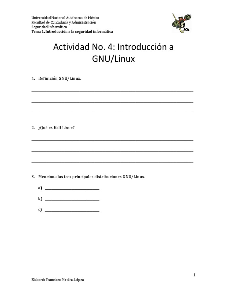 Introducción a GNU/Linux y Seguridad Informática | PDF | Sistema de archivos | Tecnología de ...