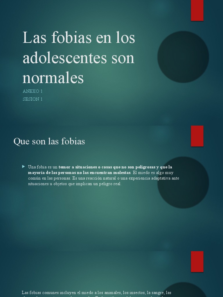 Fobias | PDF | Fobia | Agorafobia