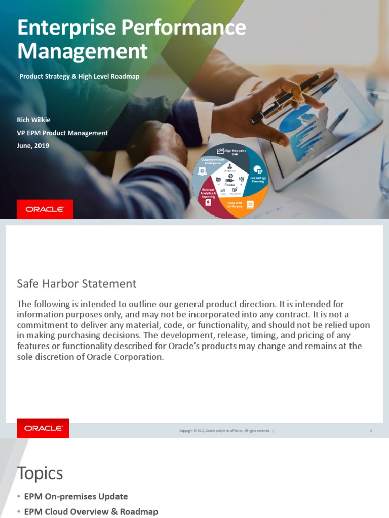 Enterprise Performance Management: Product Strategy & High Level ...