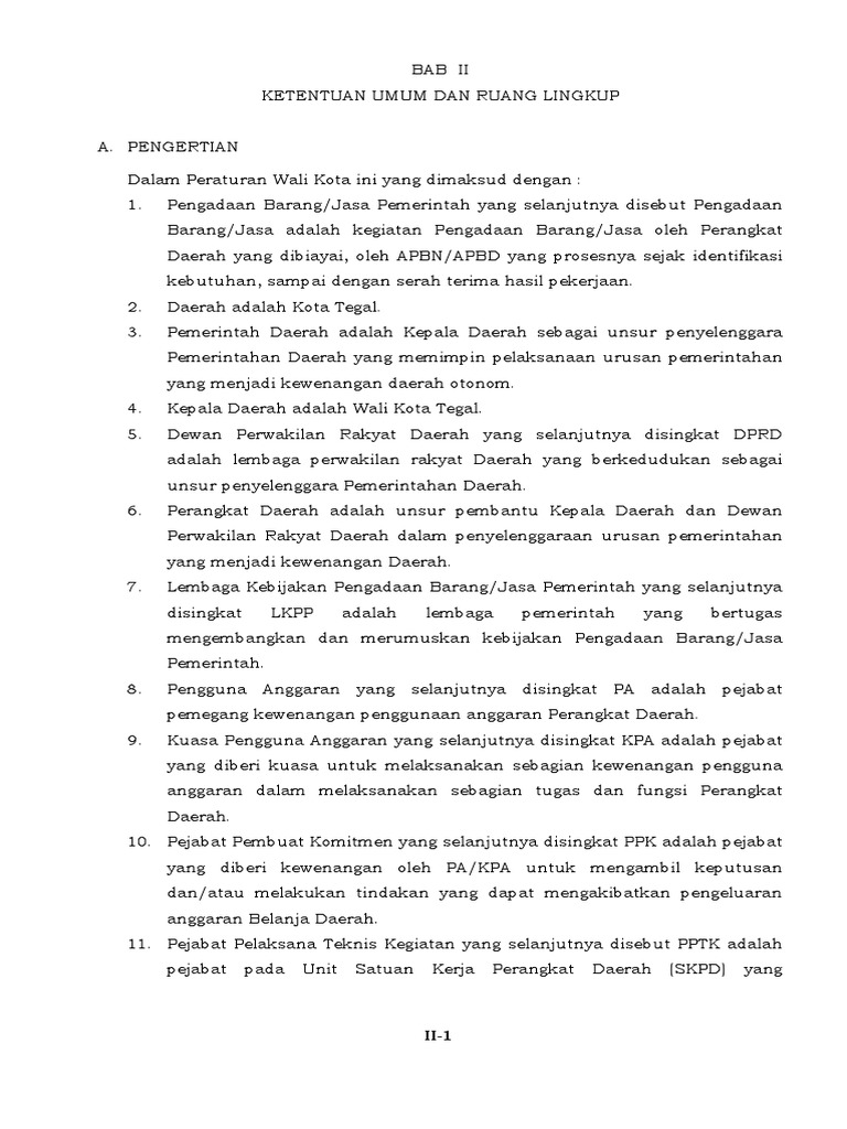 2 Bab Ii Ketentuan Umum | PDF