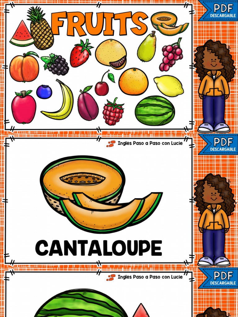 Frutas en Ingles y Espanol | PDF