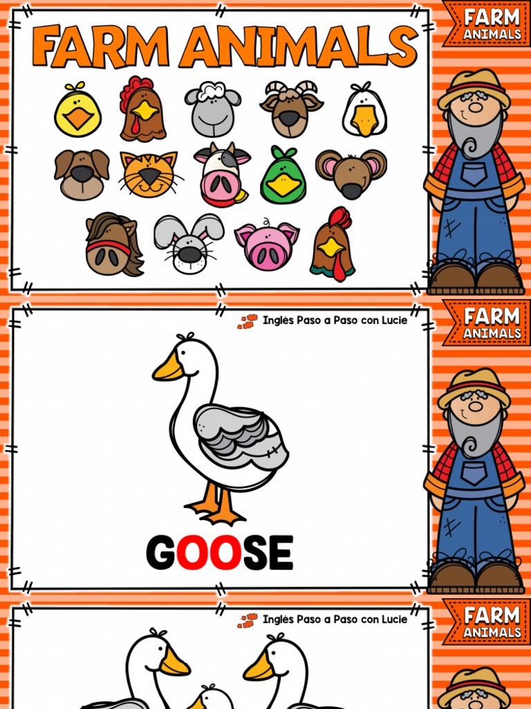 Animales De La Granja En Ingles Pdf