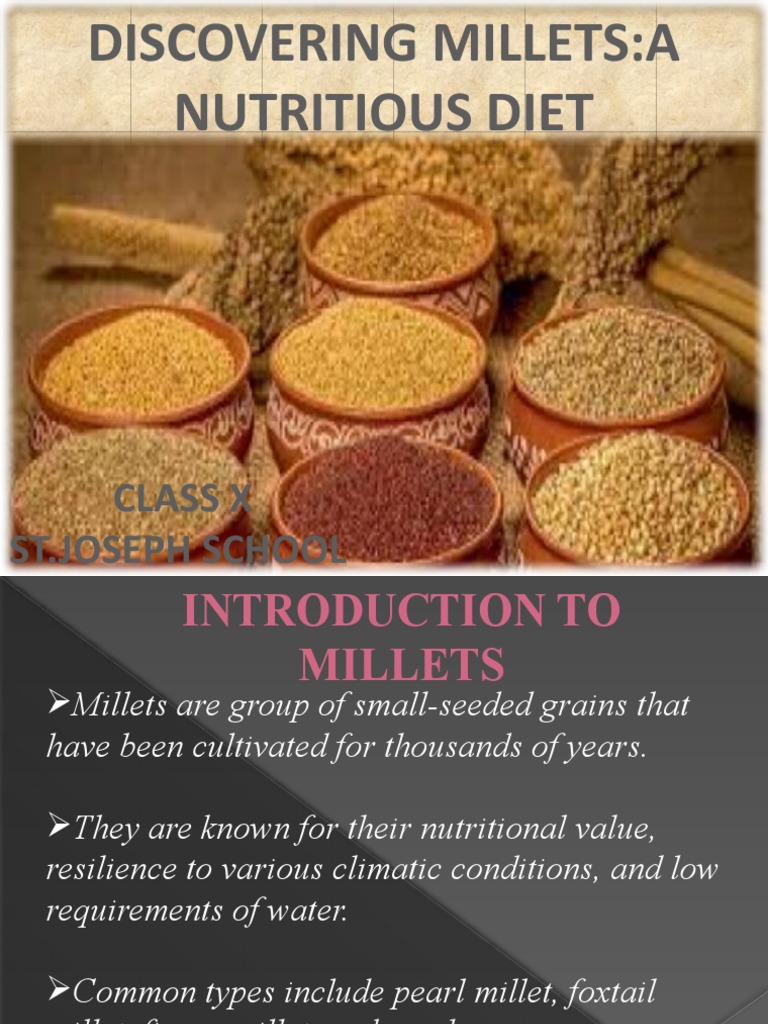 Nutritional and Environmental Benefits of Millets | PDF | Technology ...