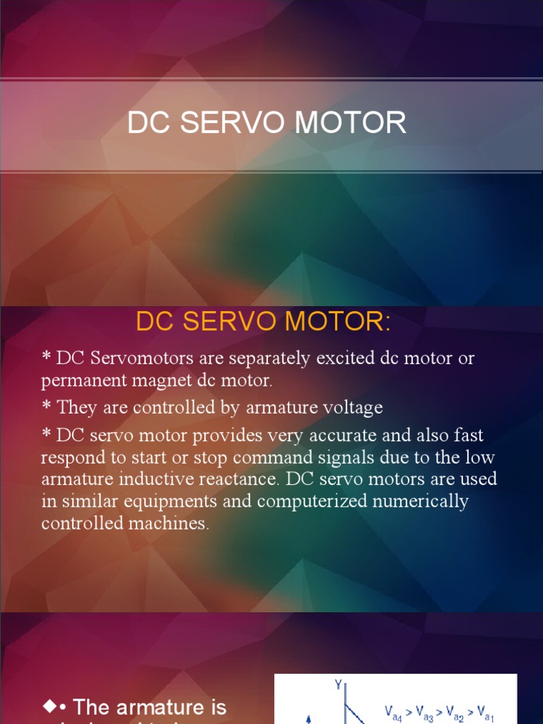 DC Servo Motor PPT - Somuadhithiya.A | PDF