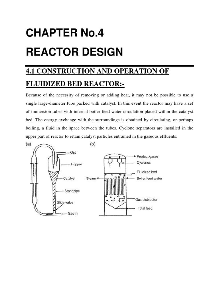 Chapter No.4 Reactor Design: 4.1 Construction and Operation of ...