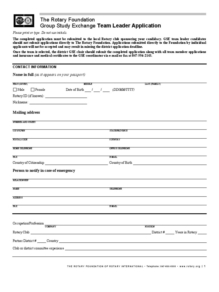 Team Leader Application | PDF | Insurance | Indemnity