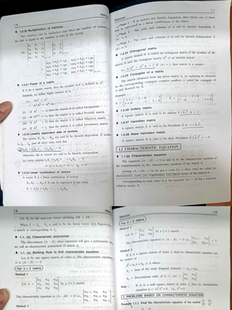 Eigen Values and Vectors | PDF