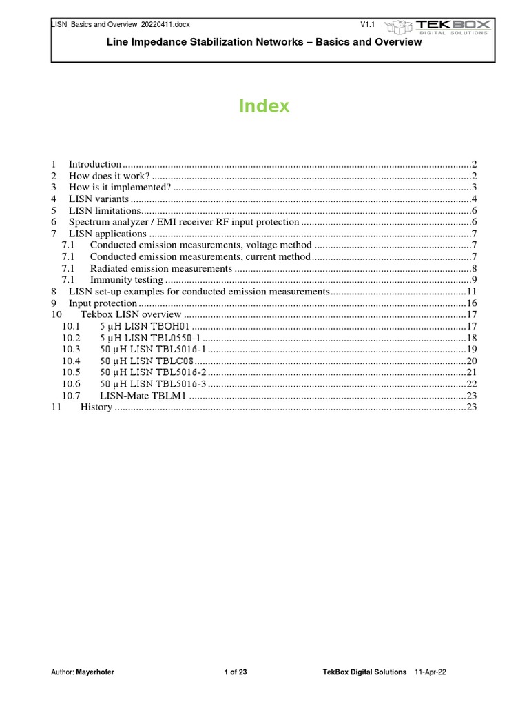 LISN Basics and Overview | PDF | Electrical Impedance | Capacitor