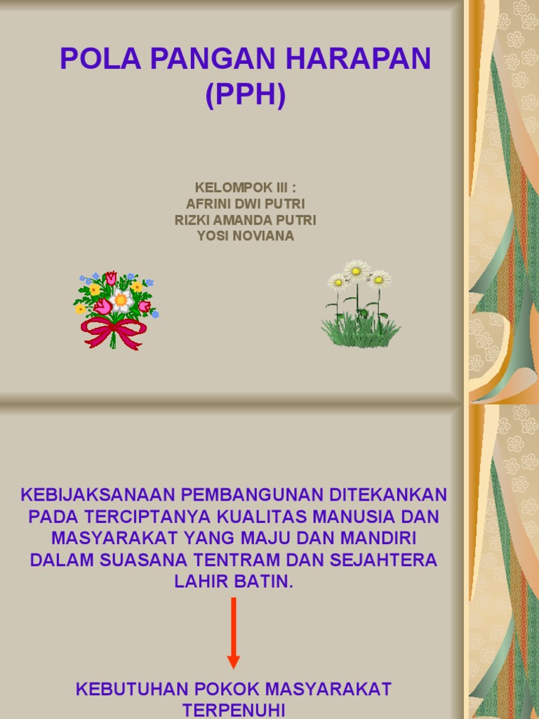 Kelompok Iii - Pola Pangan Harapan | PDF