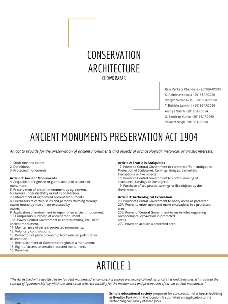 Ancient Monuments Preservation Act 1904 | PDF | Cultural Heritage | Angkor