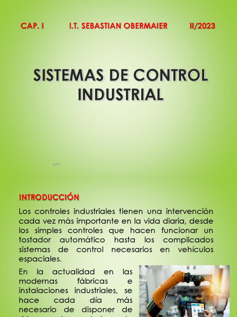 Cap.i Siatemas de Control Industrial | PDF | Sistema de control | Sistema