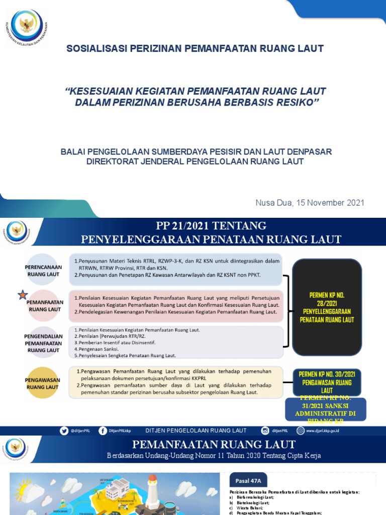 Sosialisasi KKPRL - BPSPL Denpasar v1 | PDF