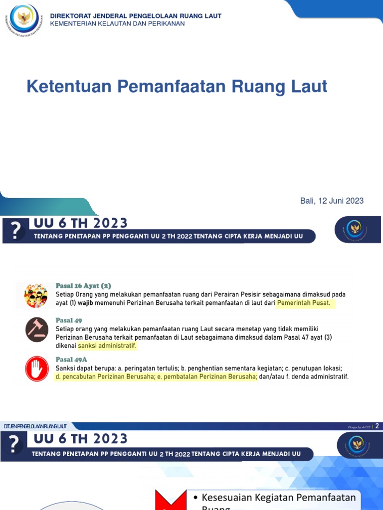Sosialisasi PKKPRL ASGAL Surabaya 8-6-2023 | PDF | Sains & Matematika
