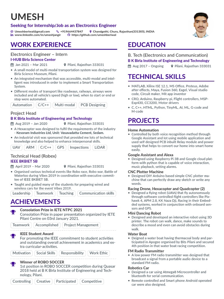 Umesh CV | PDF | Radio | Electrical Engineering