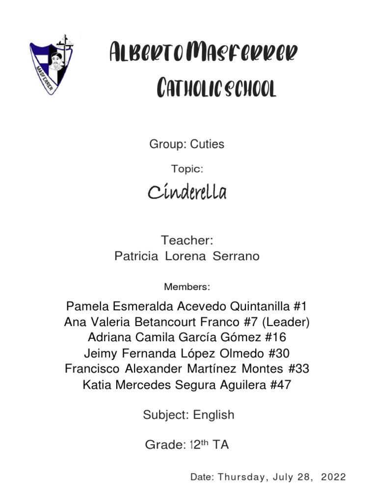 Cinderella Script | PDF | Cinderella | Fairy Tales