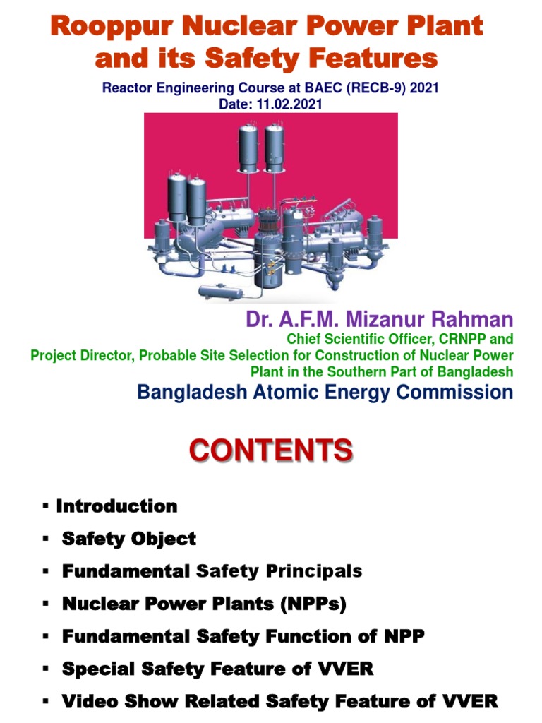 Rooppur Nuclear Power Plant Safety Features | PDF | Nuclear Fuel ...