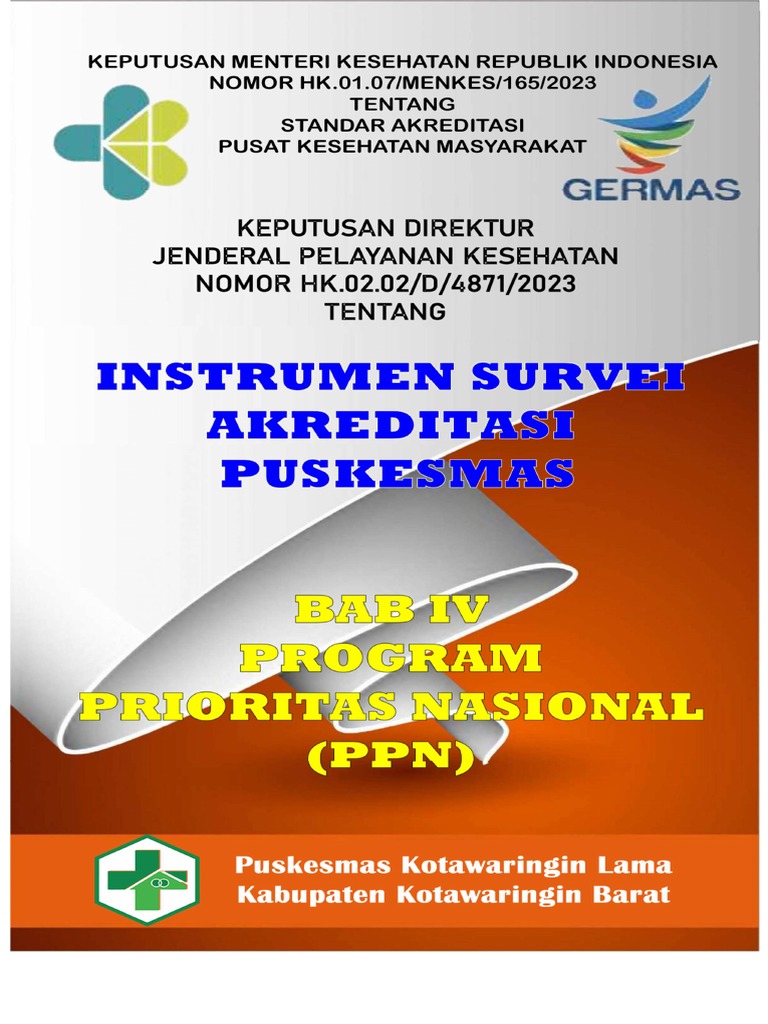 Bab IV Instrumen Akreditasi Puskesmas 2023 | PDF | Pengembangan Diri | Kesehatan Holistik