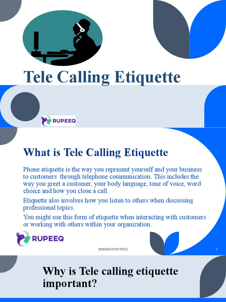 Tele Calling Etiquette Guide | PDF | Conversation | Etiquette