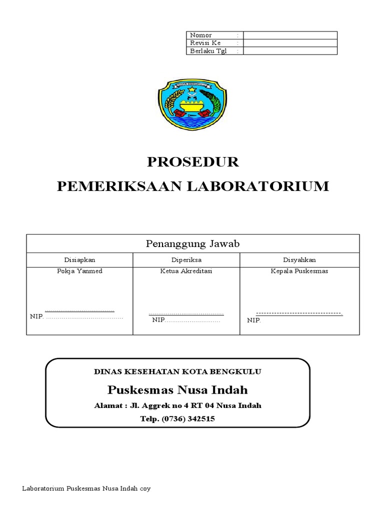 8.1.1 A SPO Pemeriksaan Laborat | PDF