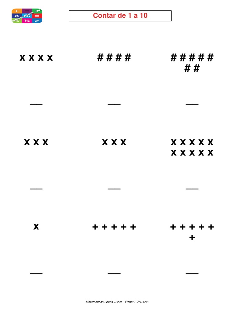 Contar de 1 A 10 | PDF