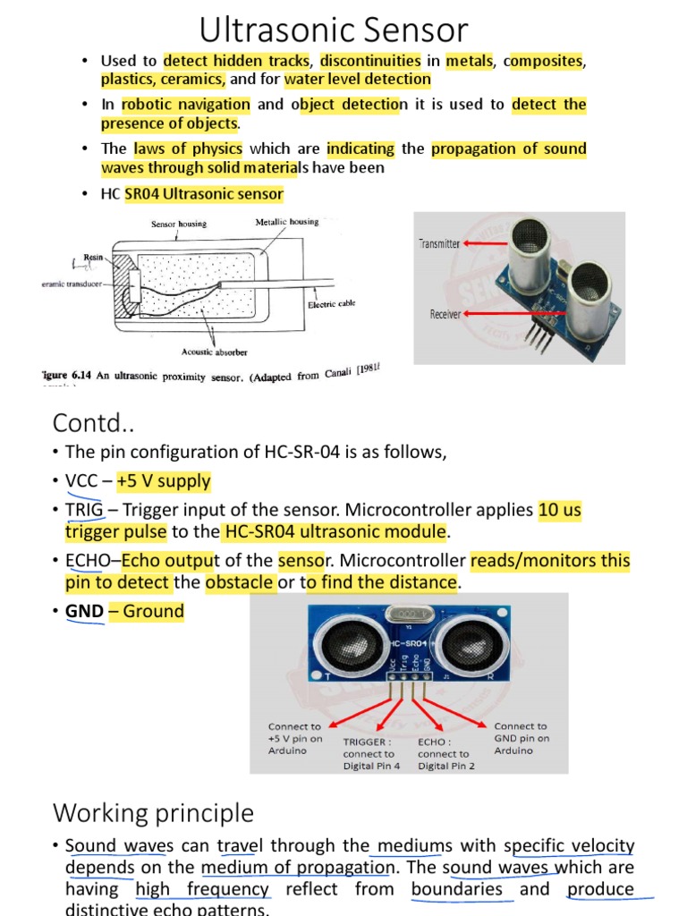 Unit 2 - Ultrasonic and Touch Sensors | PDF | Computer Vision | Camera