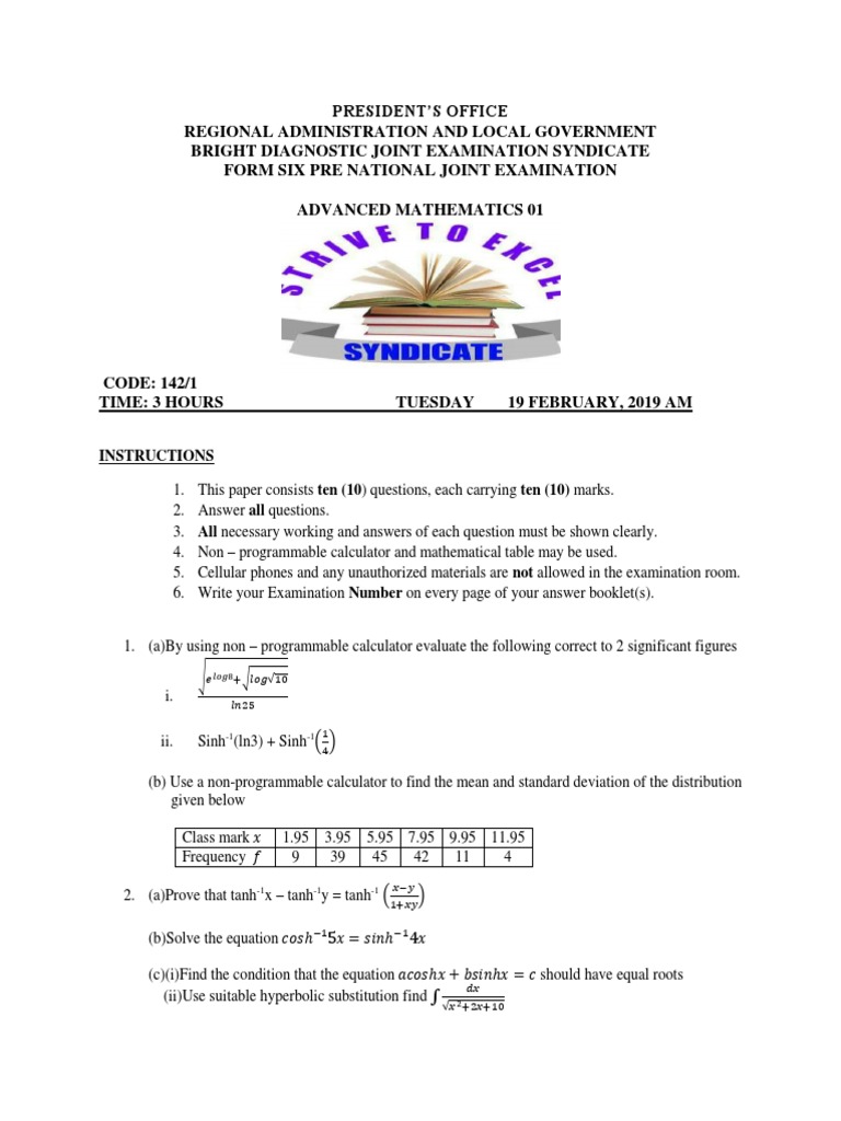 Advenced Mathematics 1 | Download Free PDF | Integral | Trigonometric ...