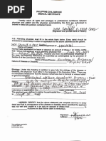CS Form 41 (Medical Certificate) | PDF | Public Services | Health Sciences